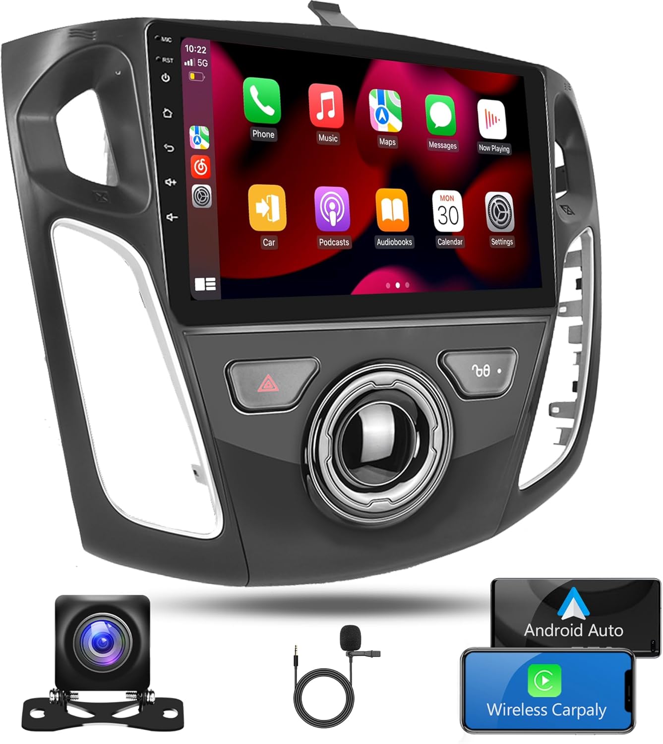 for Ford Focus 2012-2018 with Carplay Android Car Stereo, Rimoody 9 ...