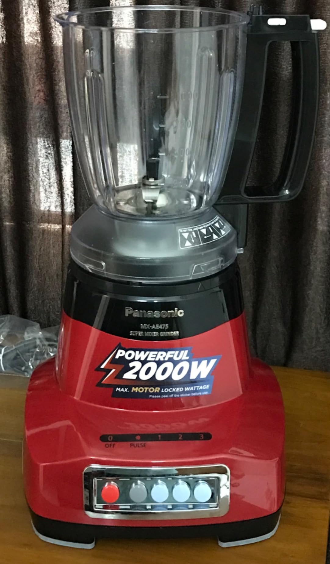 Buy Panasonic MX-AE475 Mixer Grinder, Monster 2000W Super Mixer Grinder ...