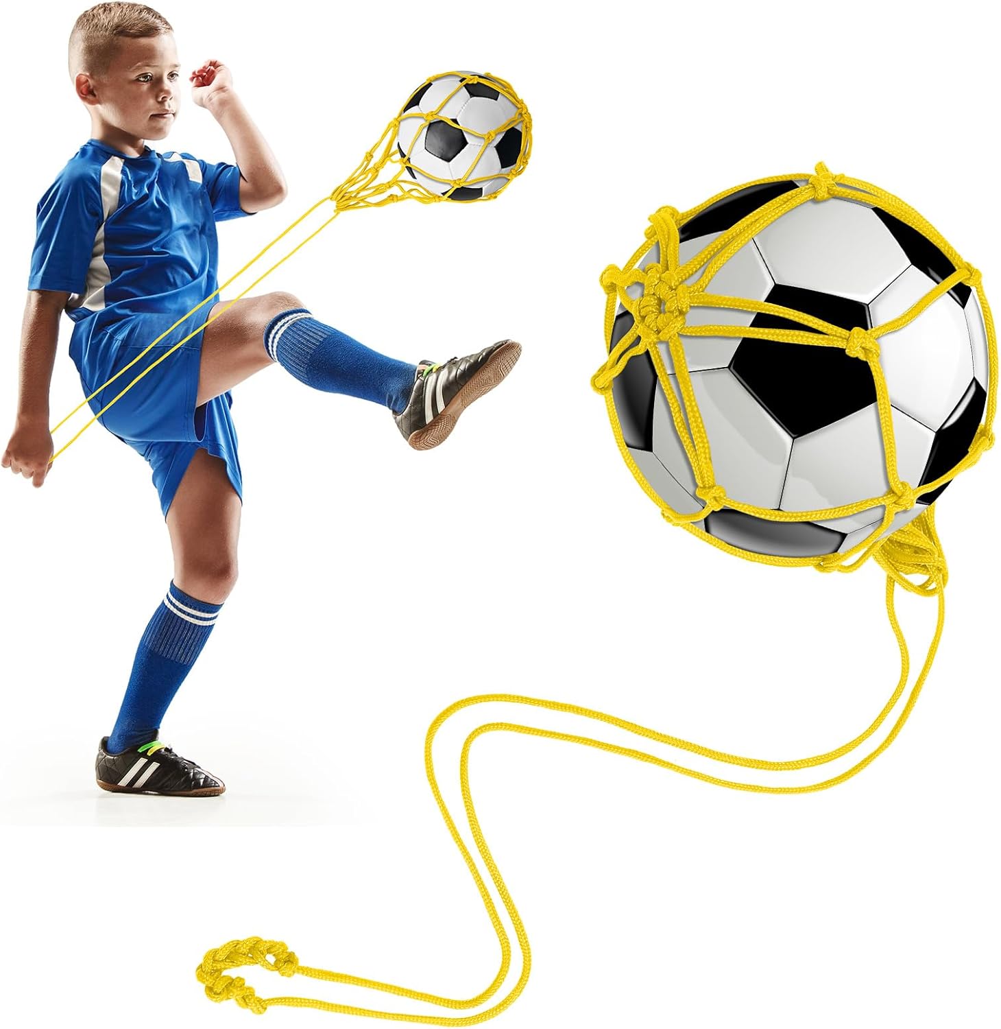 Amazon.com : 1 Pcs Solo Soccer Ball Net Soccer Training Equipment ...