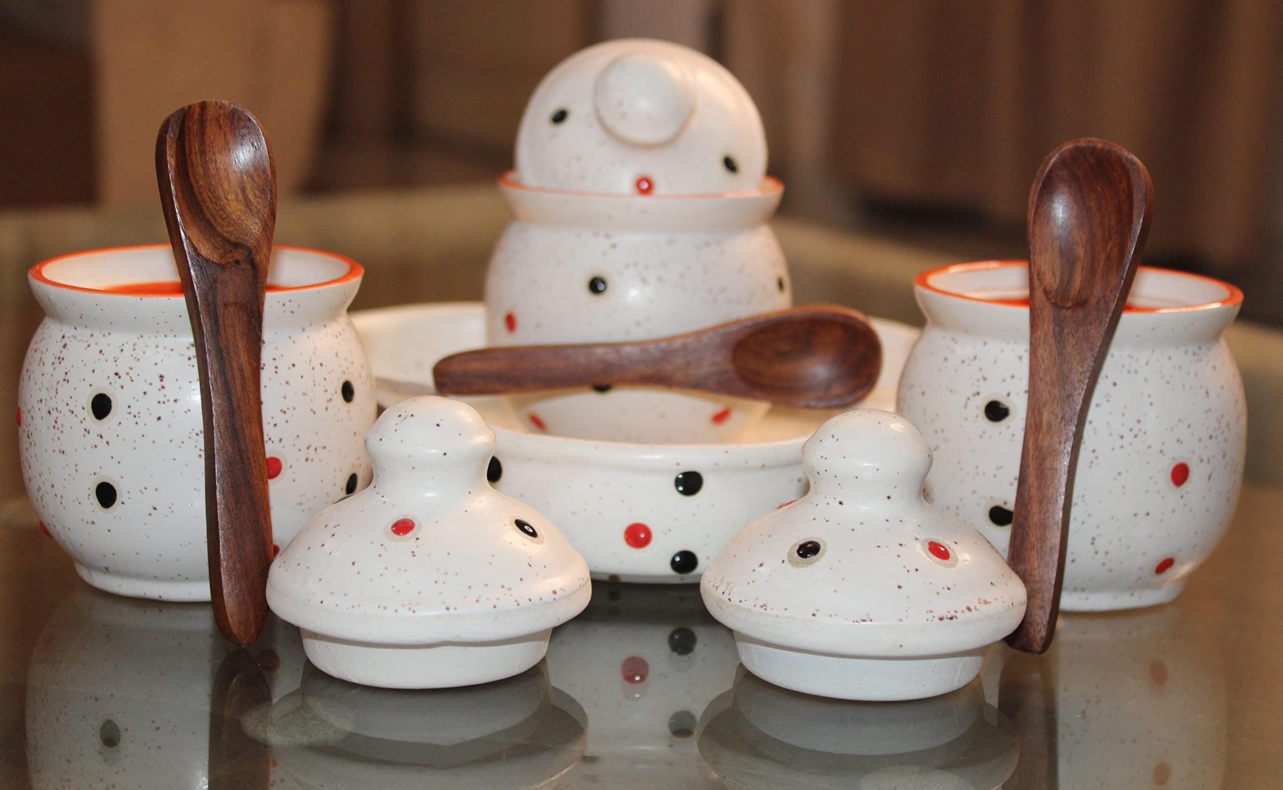 Buy Cello melamine Minty Mukhwas set, pickle set, spice set - set of 3 ...