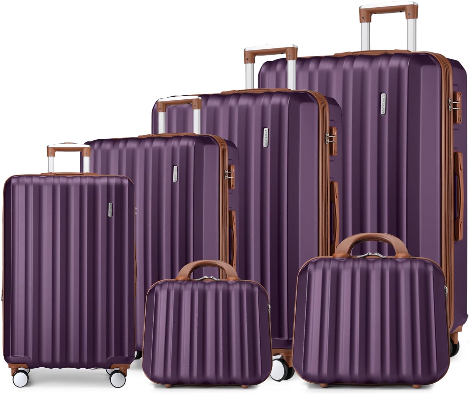 Amazon.com | Somago Travel Luggage Sets 4 Pieces (13/20/24/28) PC+ABS ...