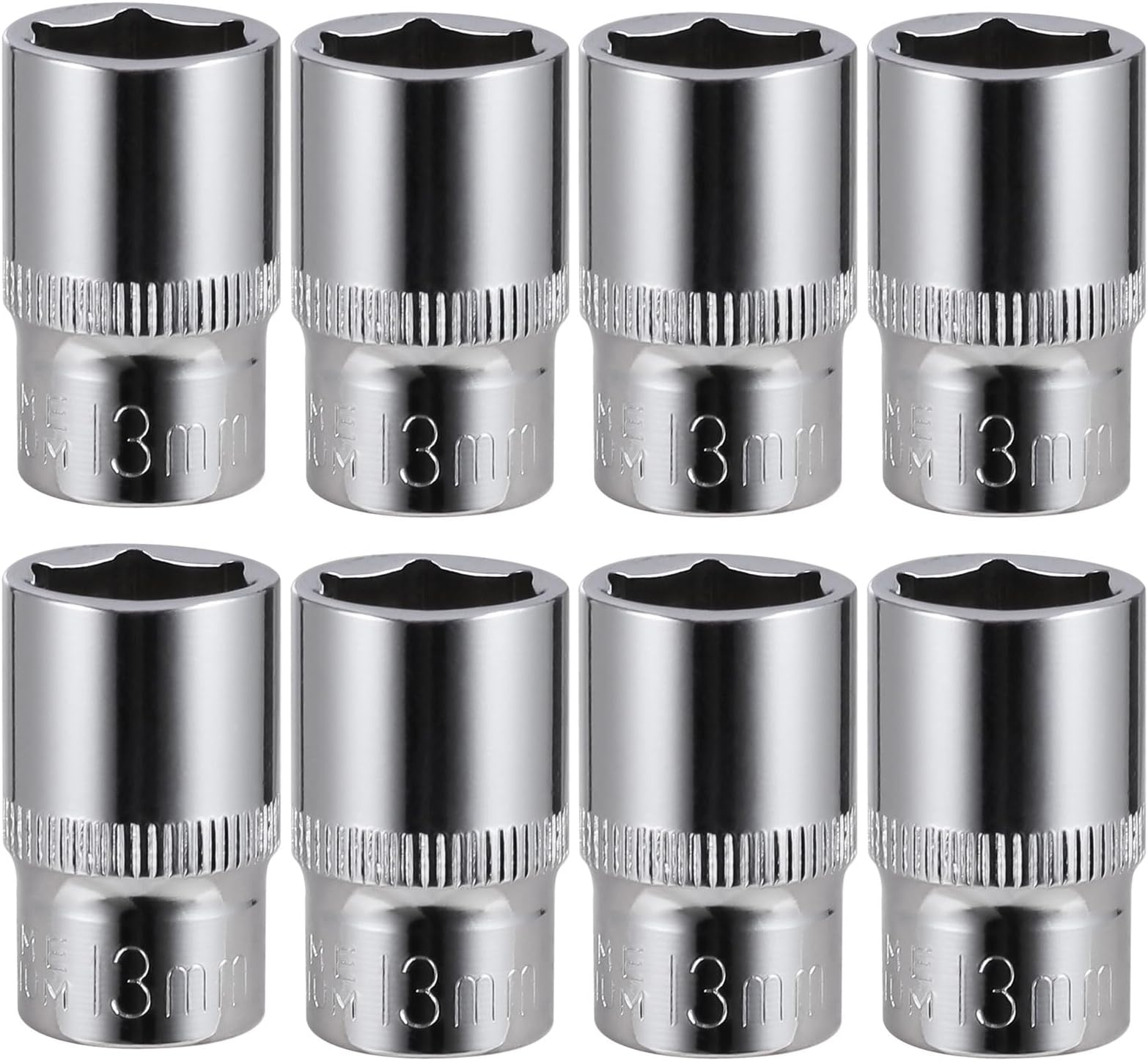 8-Piece 13mm Shallow Sockets, 3/8-Inch Drive, 6-Point, Corrosion ...