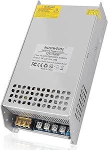 Amazon.com: NUOWEIDE 12V 125A 1500W Power Supply Transformer, 110V AC to DC 12V Converter ...
