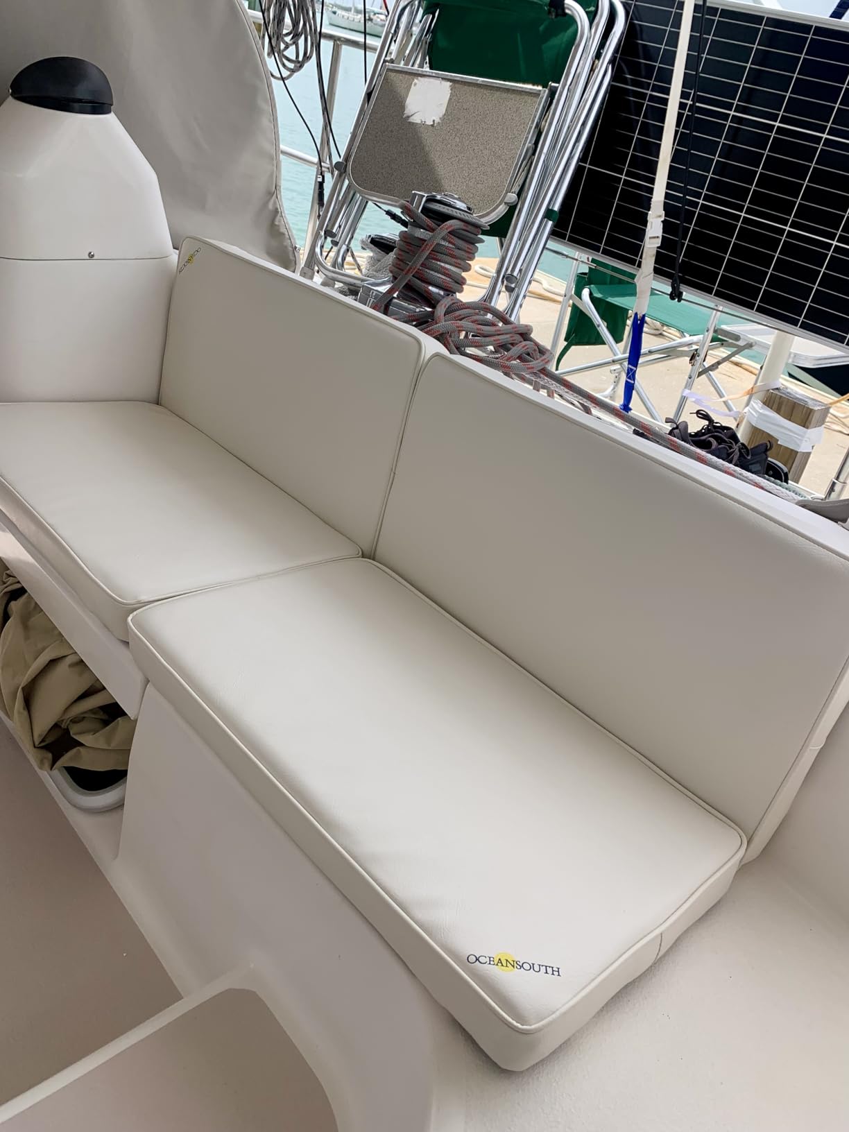 Amazon.com: Boat Bench/Seat Cushions PVC White (Length 59" x Width 14.5 ...