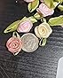 Amazon.com: 100PCS/Lot Mini Handmade Roses Flower Artificial Satin ...