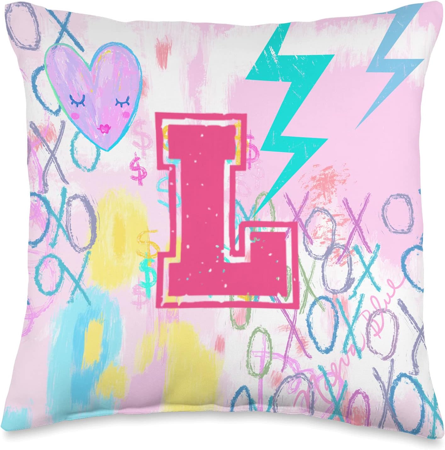 Amazon.com: Preppy Art, Letter L, Initial, Preppy Art Aesthetic Throw ...