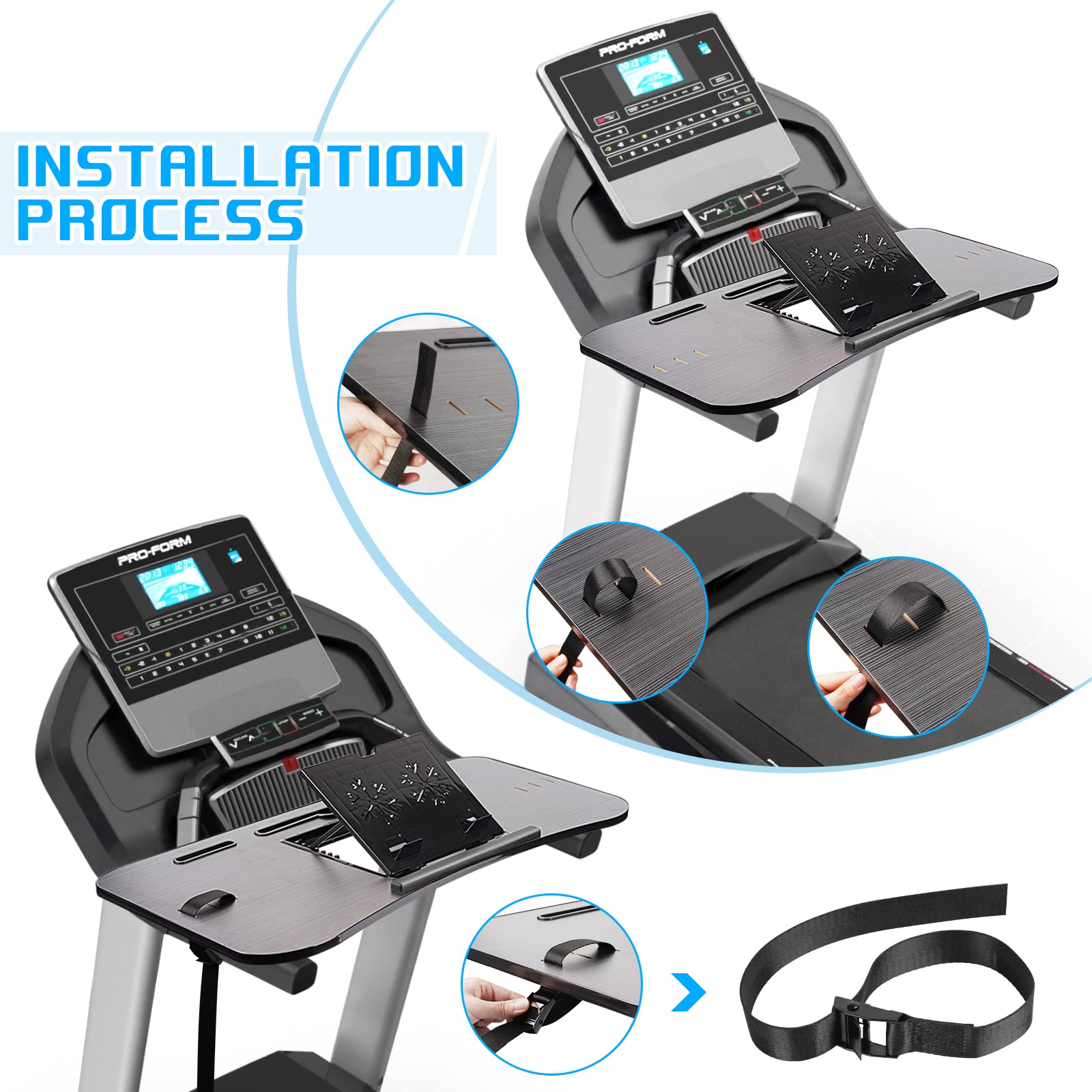 Jitnetiy Treadmill Desk Attachment Laptop Stand for Treadmill ...