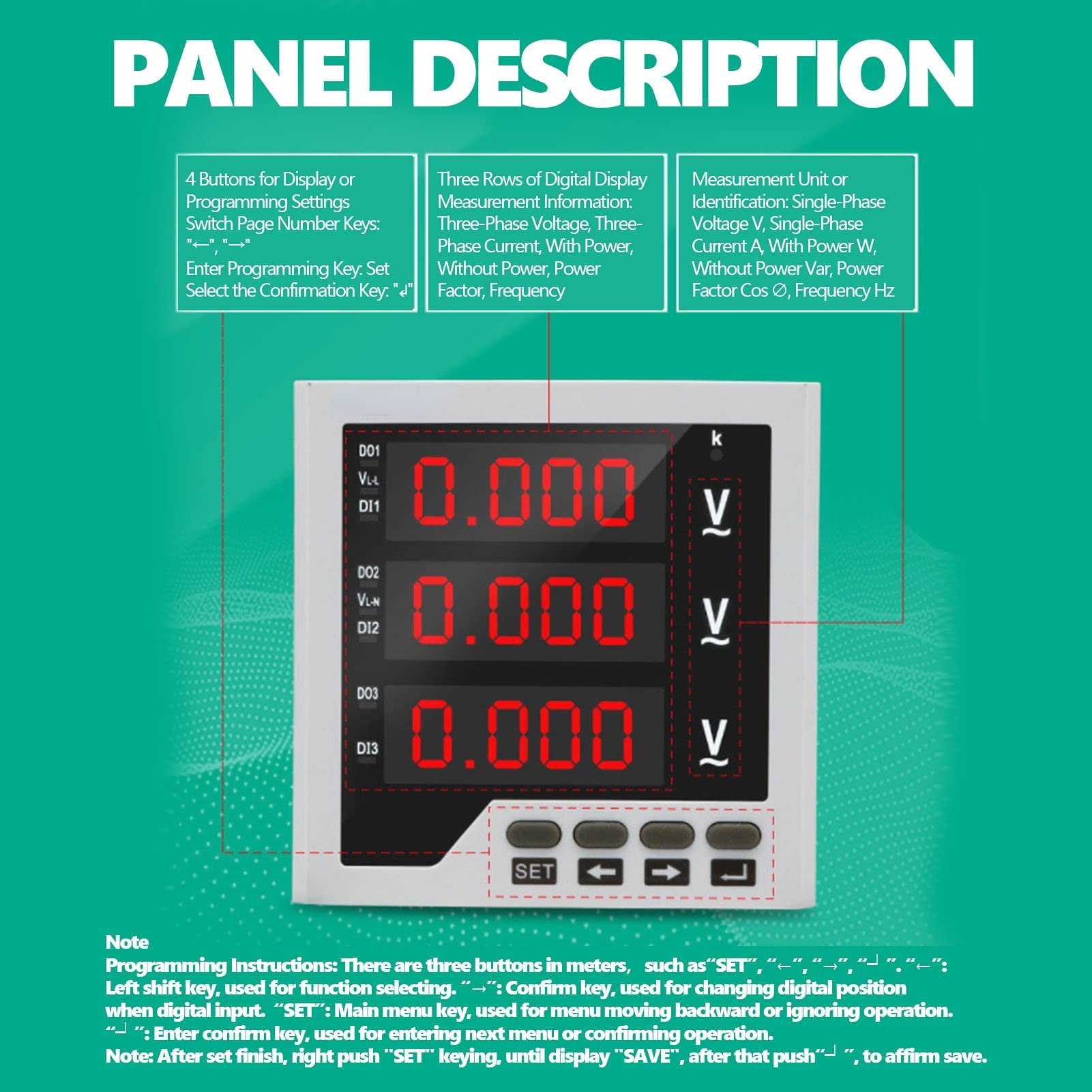 Voltage Drop Recording Meter Multimeter Symbols And What They Mean