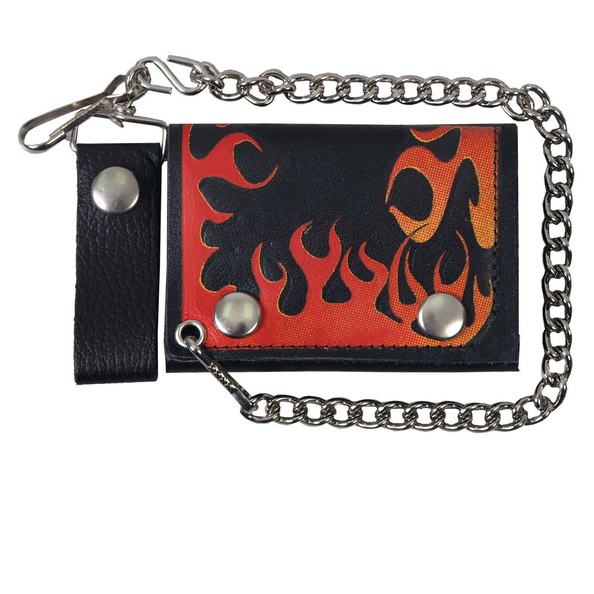Amazon.com: Hot Leathers (WLB1003 BLACK, 4") Flame Wallet