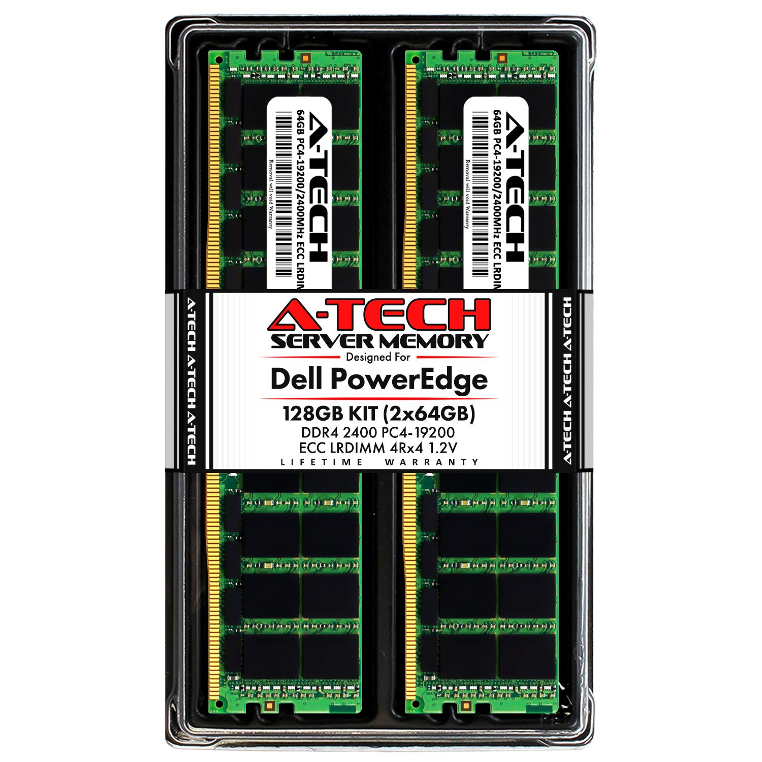 A-Tech 128GB (2x64GB) Memory for Dell PowerEdge R440, T440, R540, R640 ...