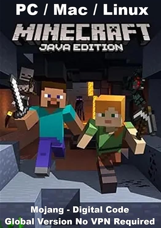 SUBHAKA Mojang Minecraft Java Edition PC Game - Digital Code No CD/DVD ...