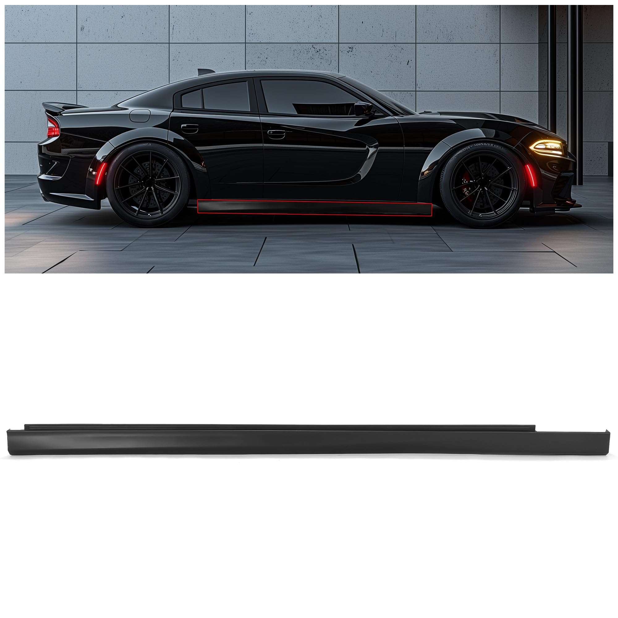 Amazon.com: KUAFU Rocker Panel Trim Compatible with 2012-2023 Dodge ...