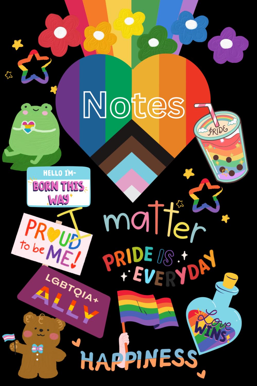 LGBTQIA+ Pride Ally Notebook: 200 lined pages: DeRose, Lucy: Amazon.com ...