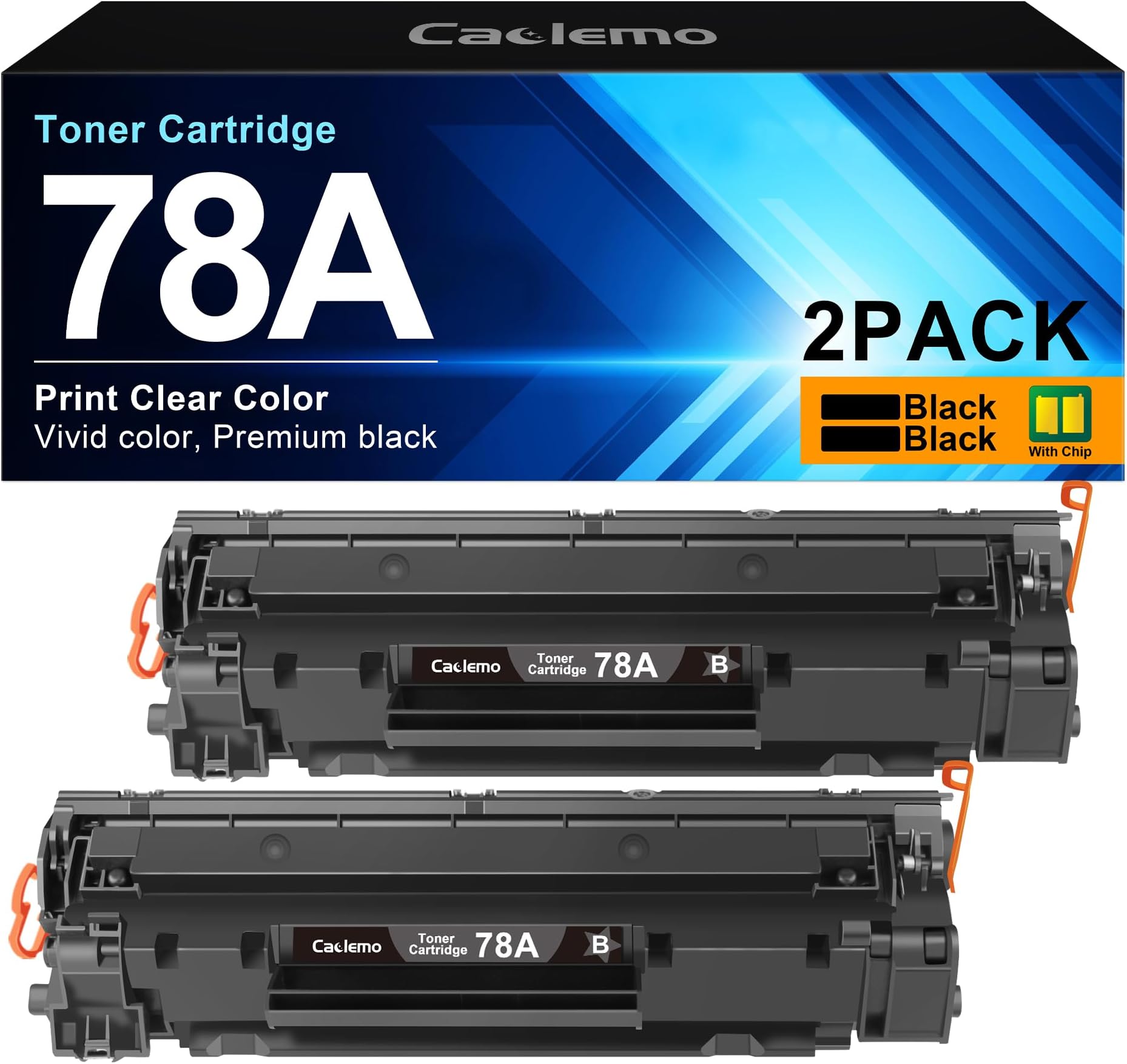 Amazon.com: HP 78A Black Toner Cartridges (2-pack) | Works with HP ...