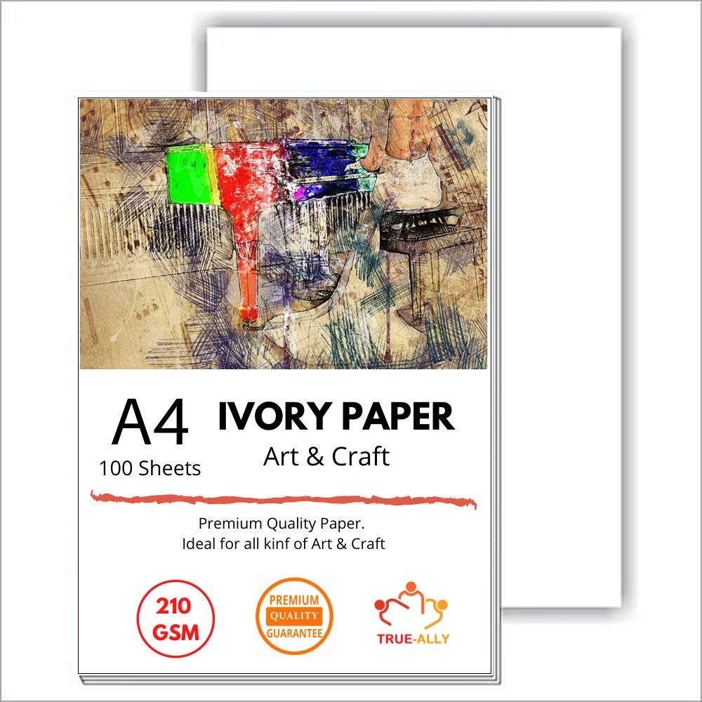 True-Ally A4 Ivory Sheets - 210 GSM, | Sketching and Drawing Paper ...