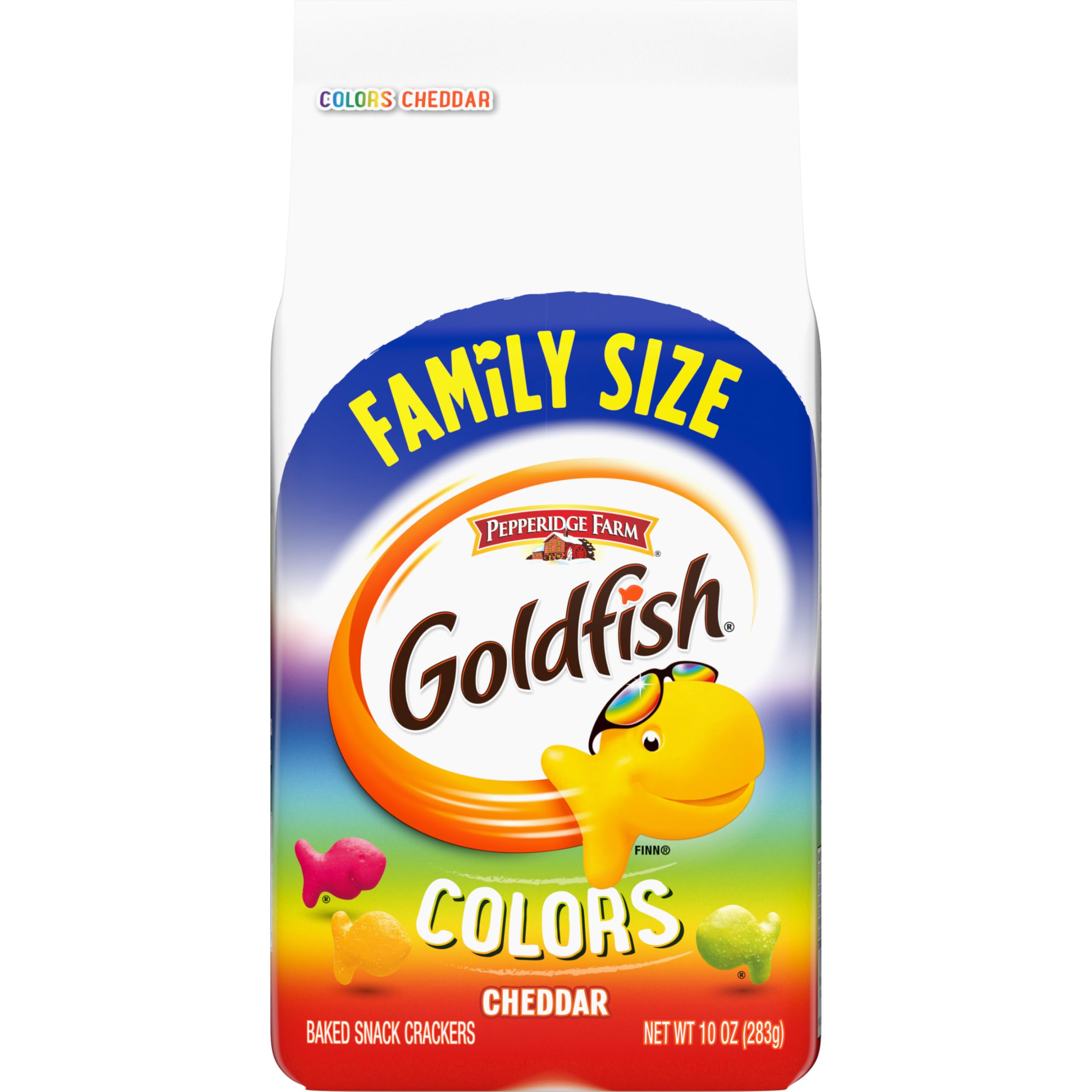 Amazon.com: Goldfish Colors Cheddar Crackers, Snack Crackers, Family ...