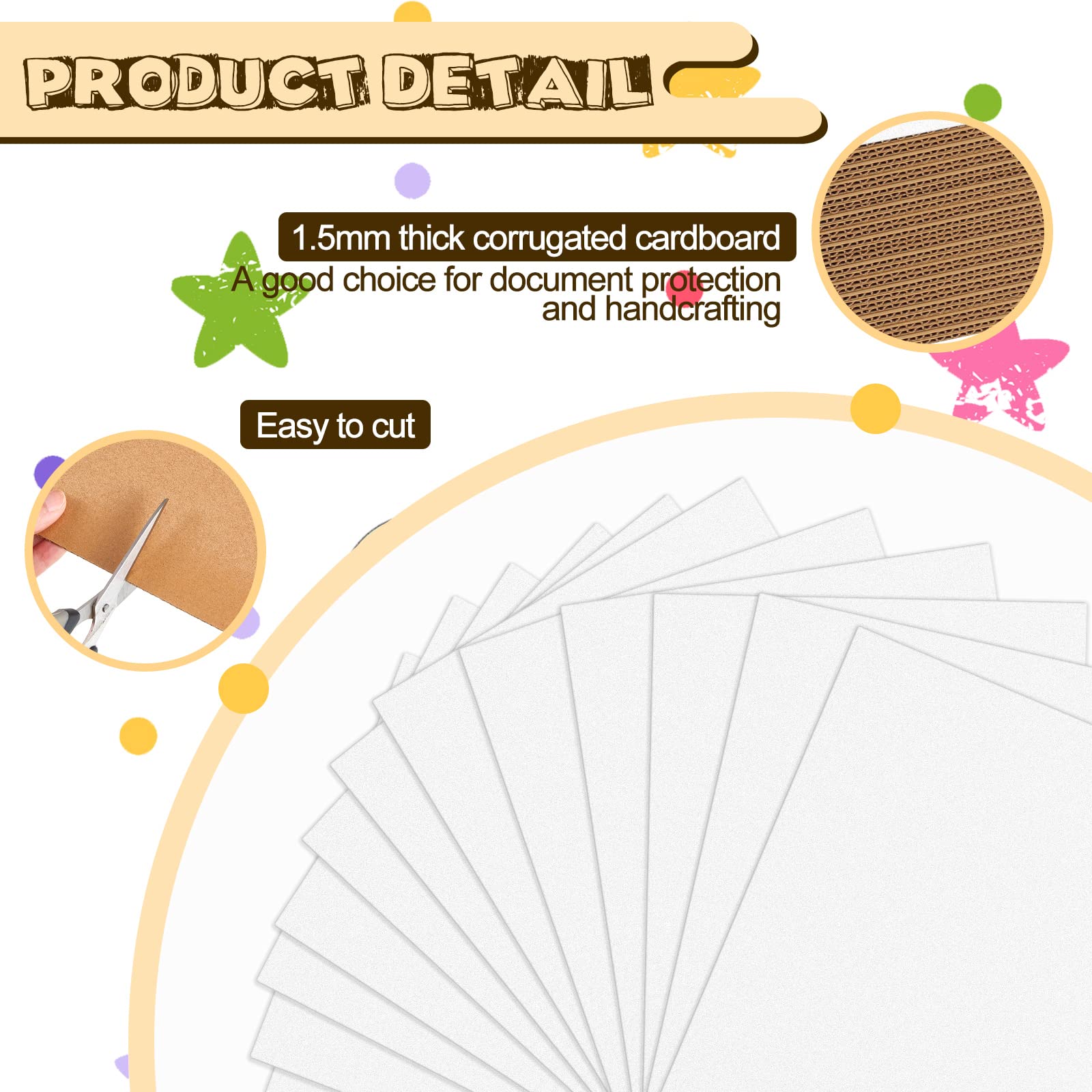 Snapklik.com : Henoyso 110 Pack 11 X 8. 5 Inch Corrugated Cardboard ...