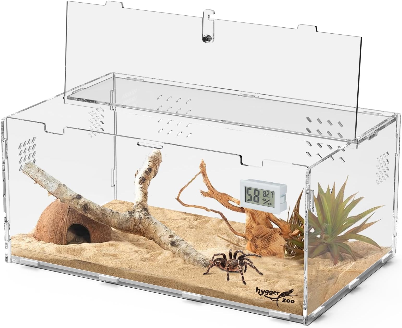 Amazon.com : Hygger zoo Reptile Terrarium Acrylic Horizontal,Tarantula ...