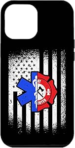 Amazon.co.jp: iPhone 15 Pro Max EMT American Flag First Responder ...