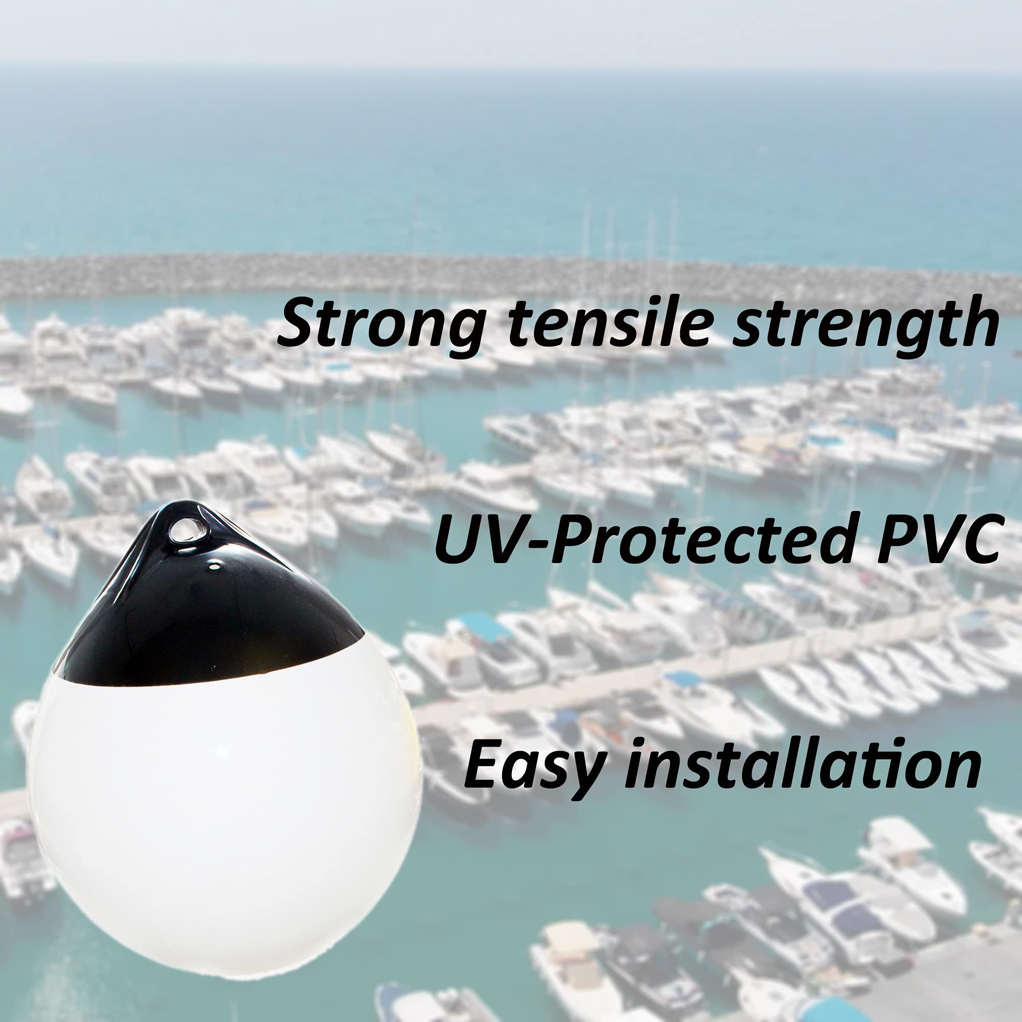 Snapklik.com : 2 Pcs Boat Fenders Ball Round Anchor Buoy, Dock Bumpers ...