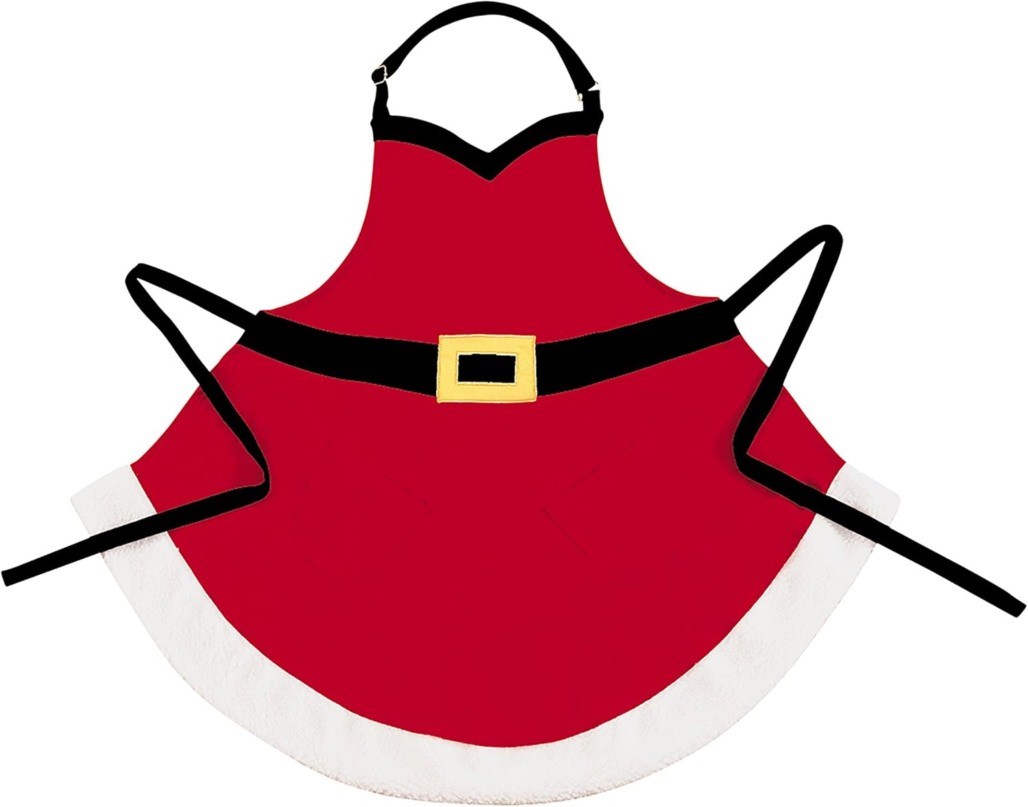 Amazon.com: C&F Home Santa Apron with Faux Fur Trim Adult Apron Red ...