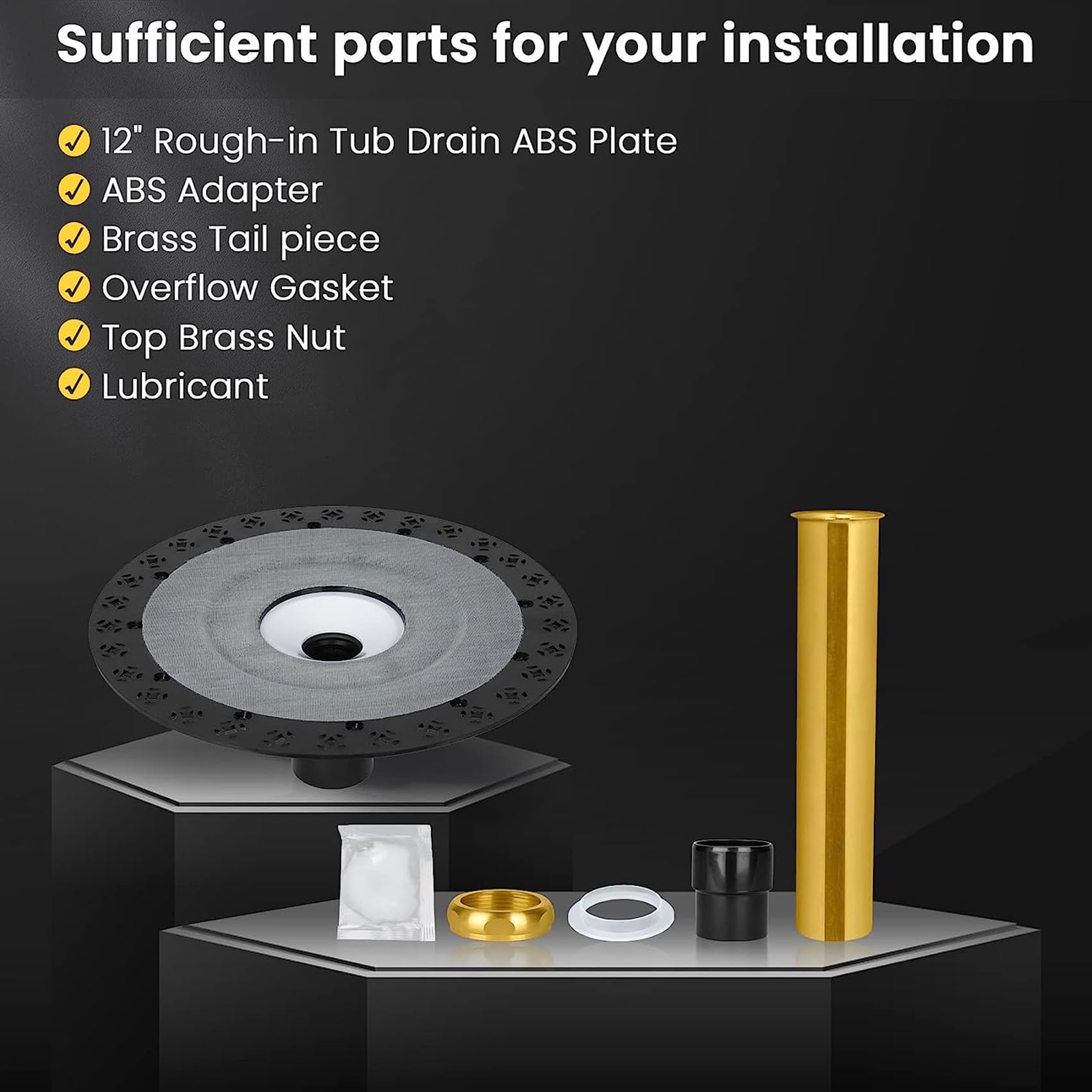 Snapklik.com : FERUERW Freestanding Bathtub Drain, Freestanding Tub ...