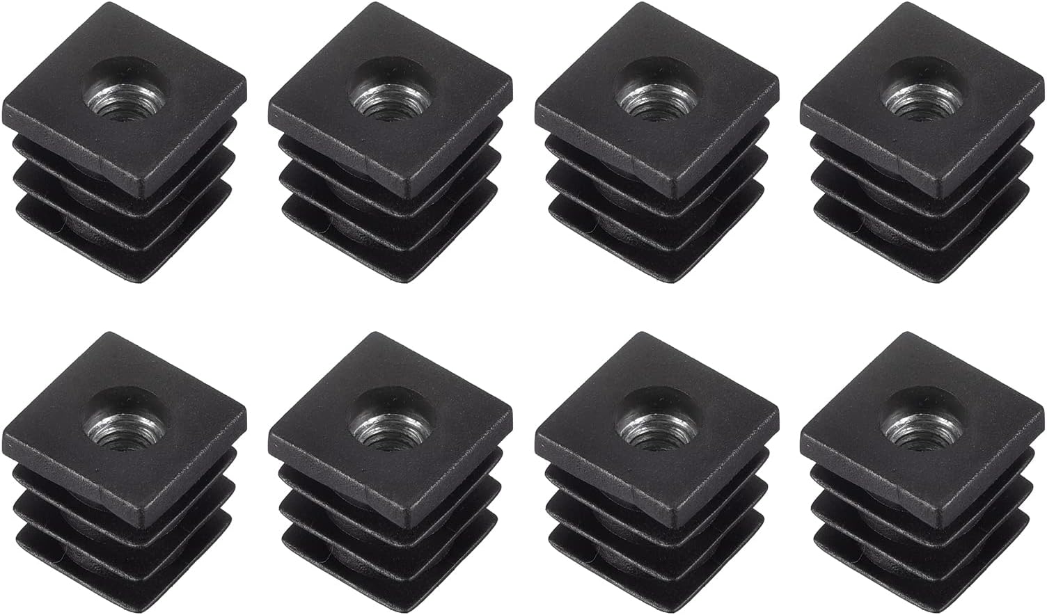Amazon.com: uxcell 6Pcs Inserts for Square Tubes with M8 Thread, for 0. ...