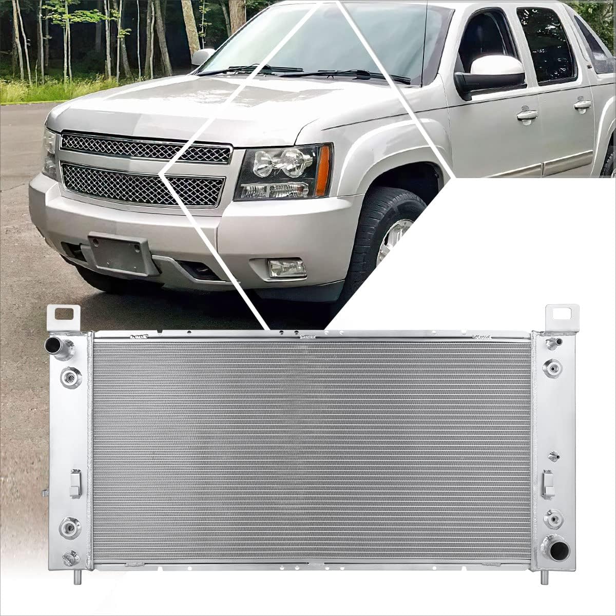 Amazon.com: 4-Row Aluminum Core Cooling Radiator Compatible with 99-14 ...