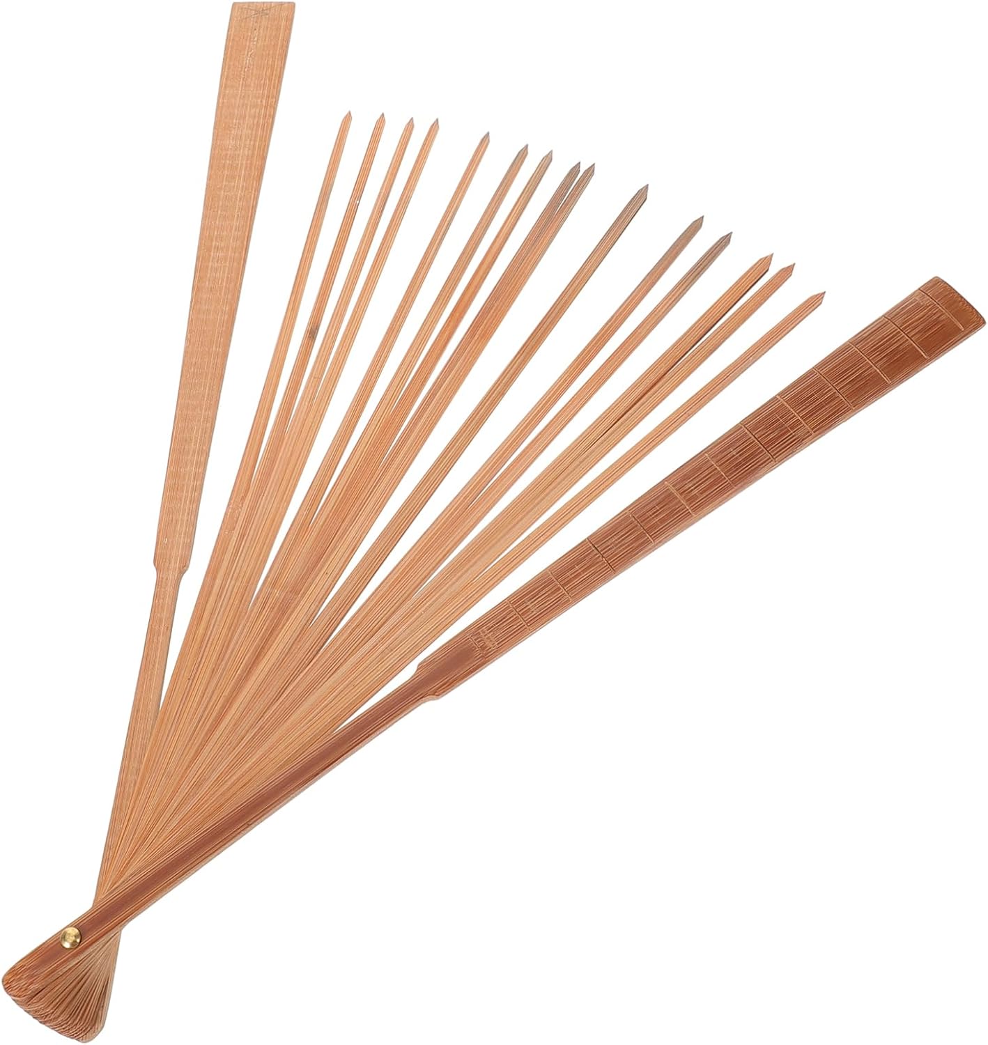 Amazon.com: HOLIDYOYO Folding Fan Frame, Wood Foldable Fan Ribs DIY ...