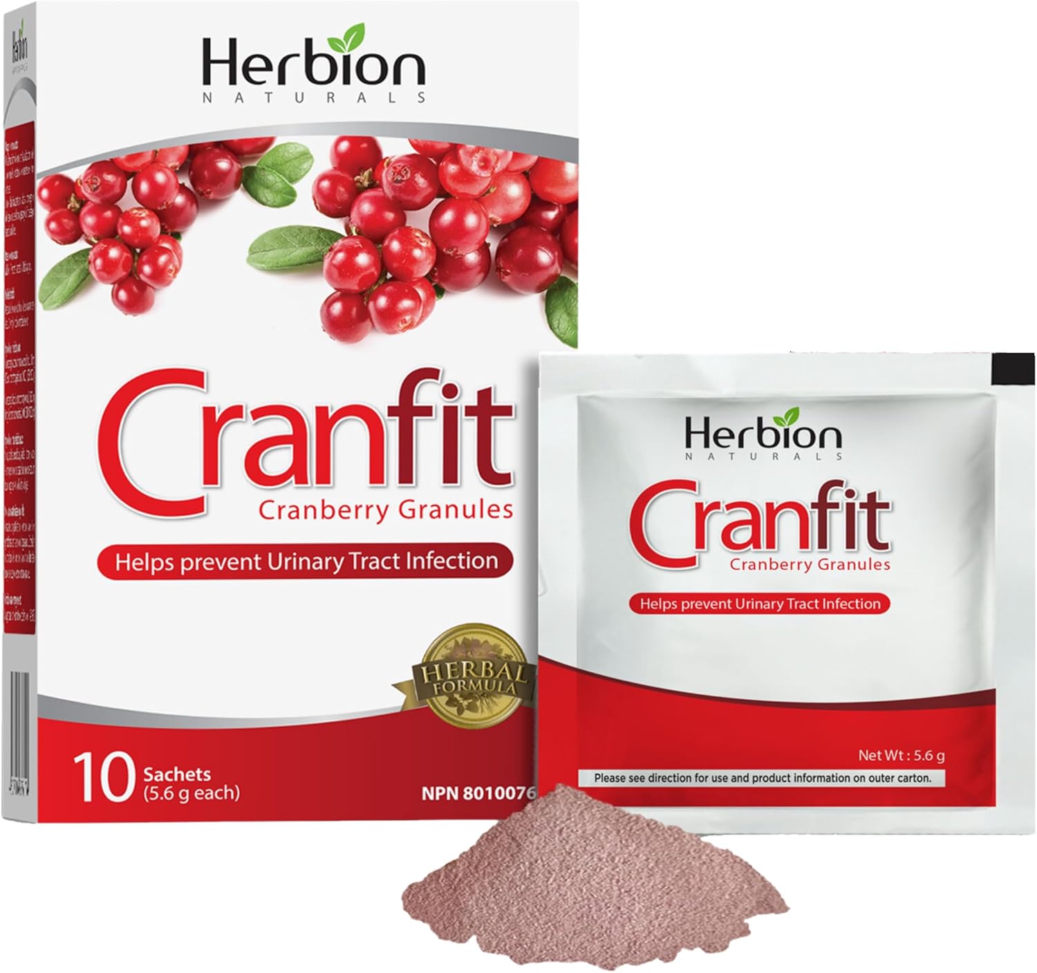 Herbion Naturals Cranfit Cranberry Granules Help Prevent Recurrent ...