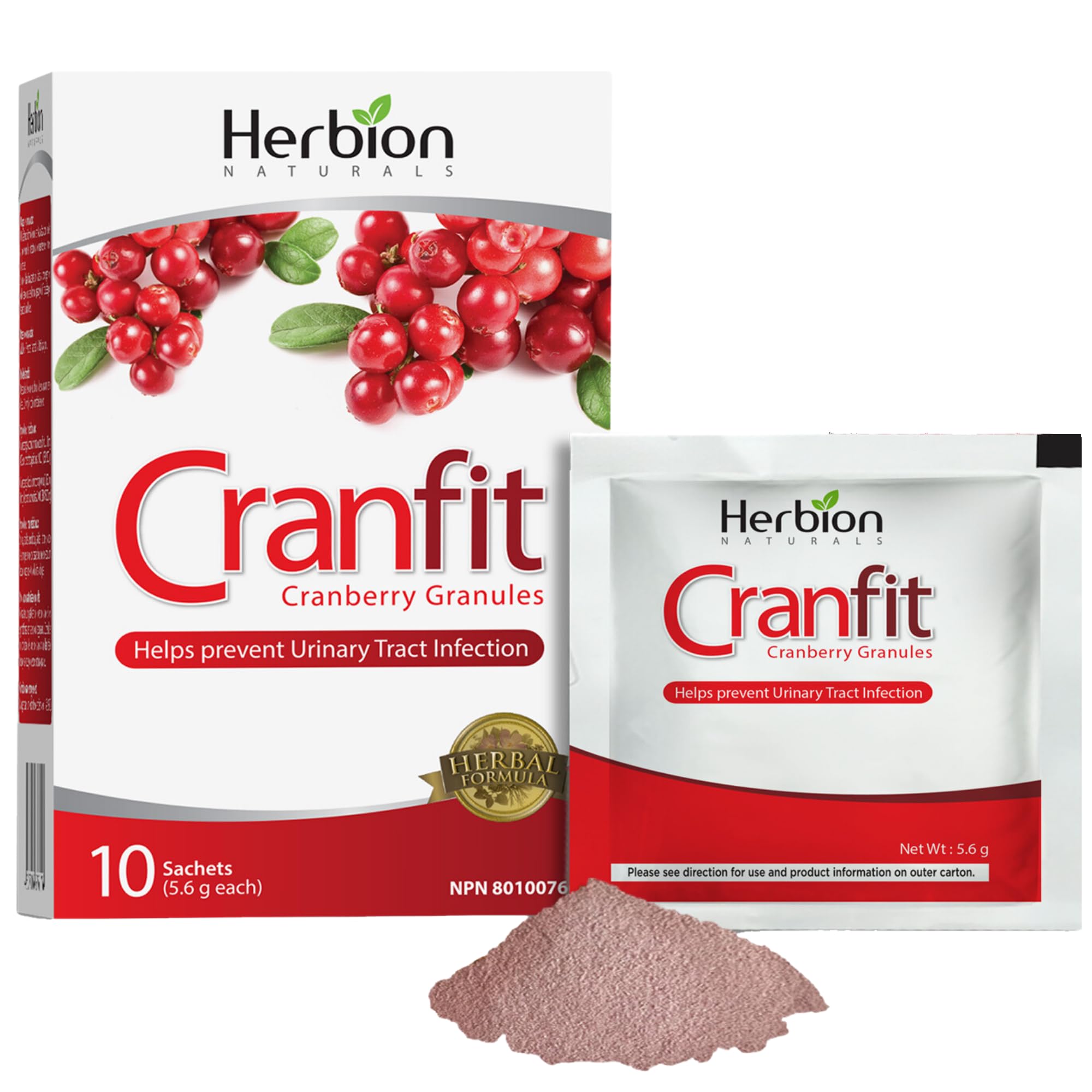 Herbion Naturals Cranfit Cranberry Granules Help Prevent Recurrent ...