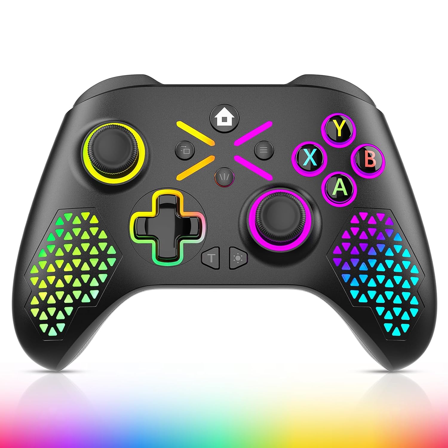 Amazon.com: LED PC Wireless Controller for PC Windows,iOS,Android,Steam ...