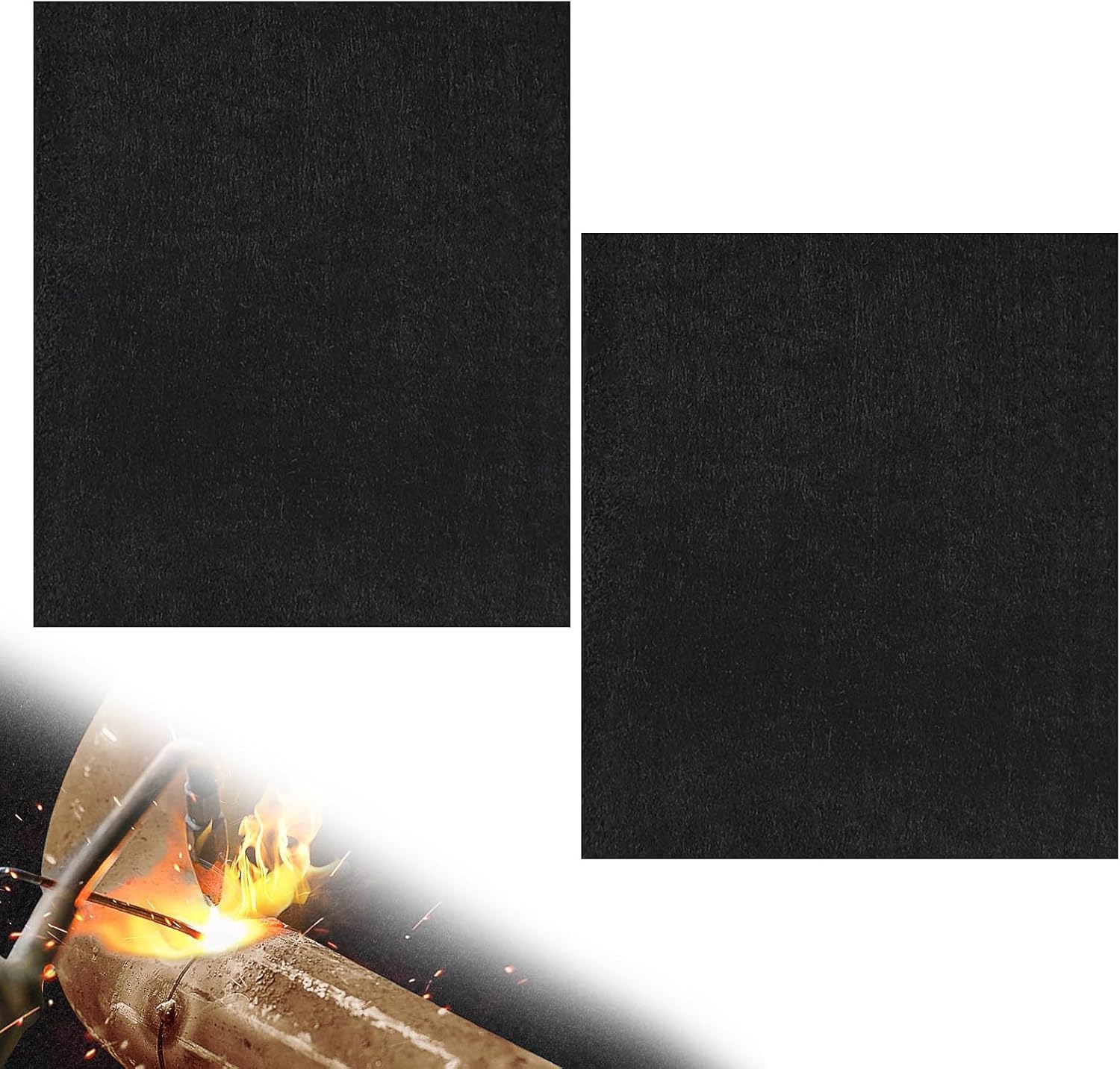 Amazon.com: TOHONFOO Welding Blanket Fireproof, 2 Packs Heat Resistant ...