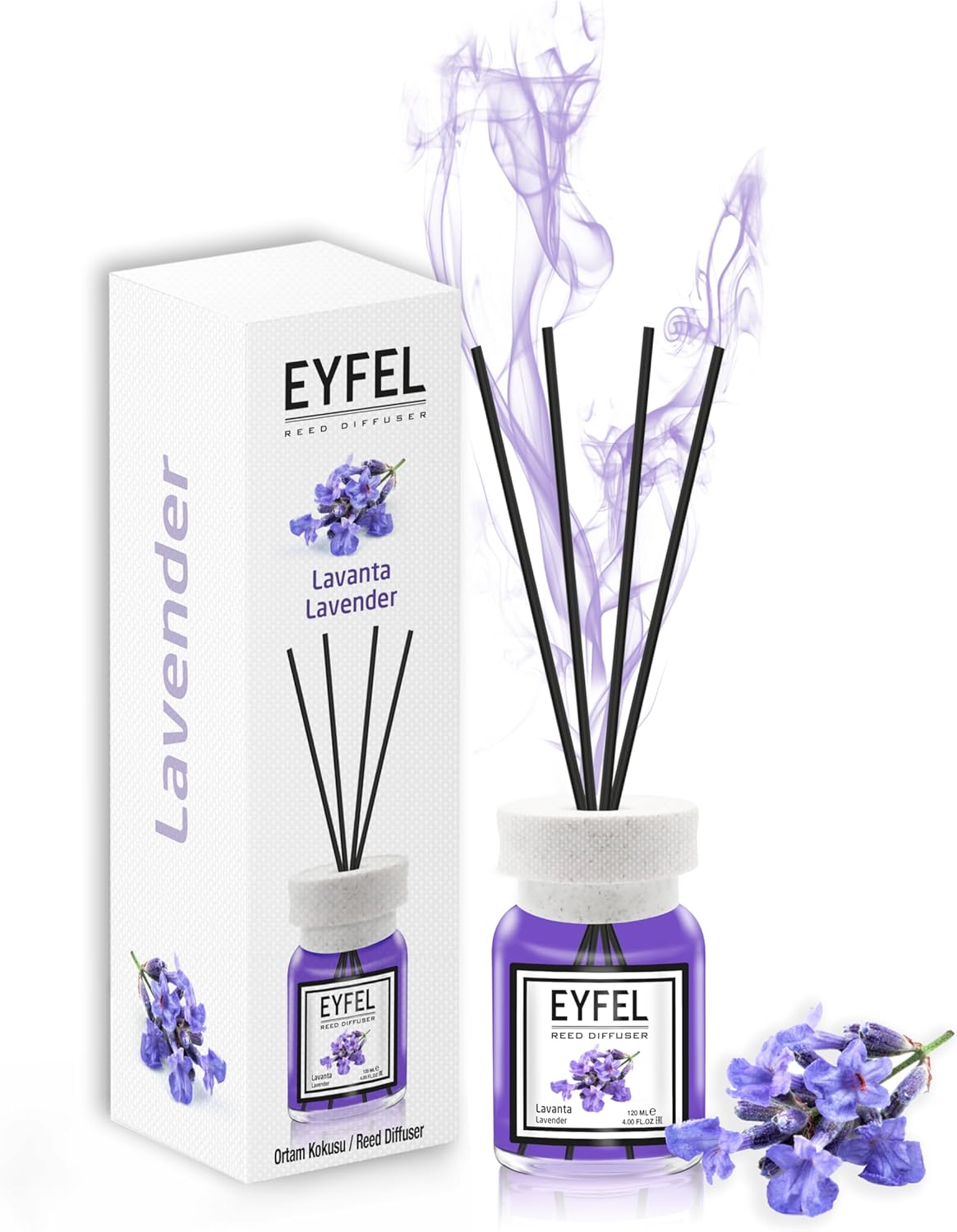 Amazon.com: EYFEL Reed Diffusers for Home – Lavender Reed Diffuser Set ...