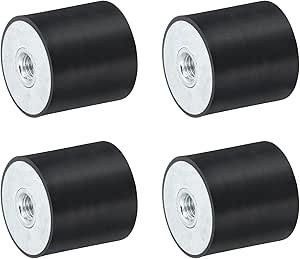 QUARKZMAN Pack of 4 40 x 40 mm M10 Threaded Bushings Made of Rubber ...
