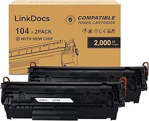 Amazon.com: LinkDocs 104 Toner Cartridge Replacement for Canon 104 CRG ...