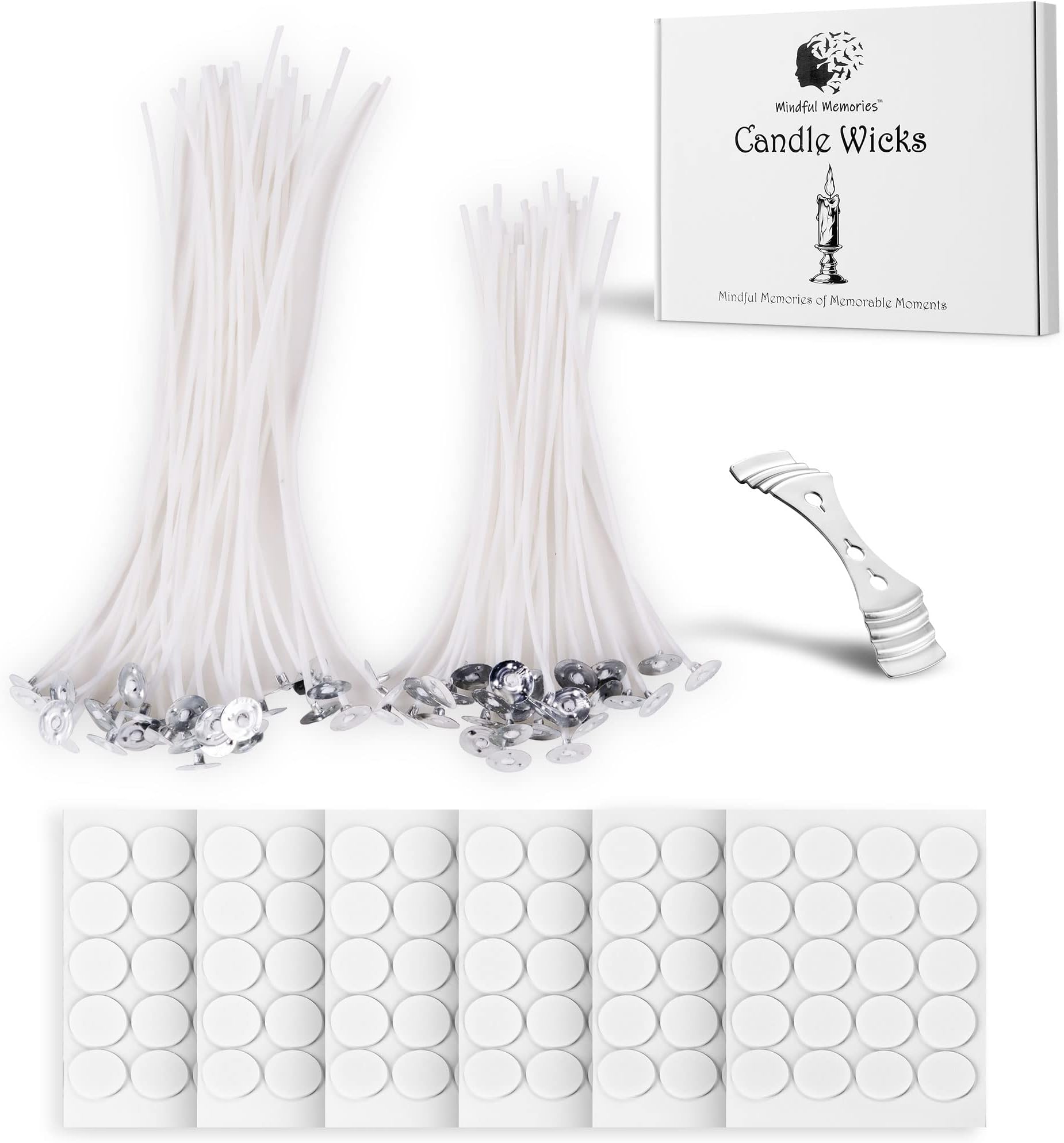 Amazon.com: 30 Pcs 4 inch Candle Wicks, Natural Cotton Low Smoke Candle ...