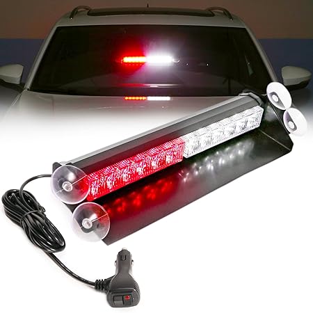 Amazon.com: Emergency Red Lights, 6W 6 LED Strobe Flashing Dash Deck ...