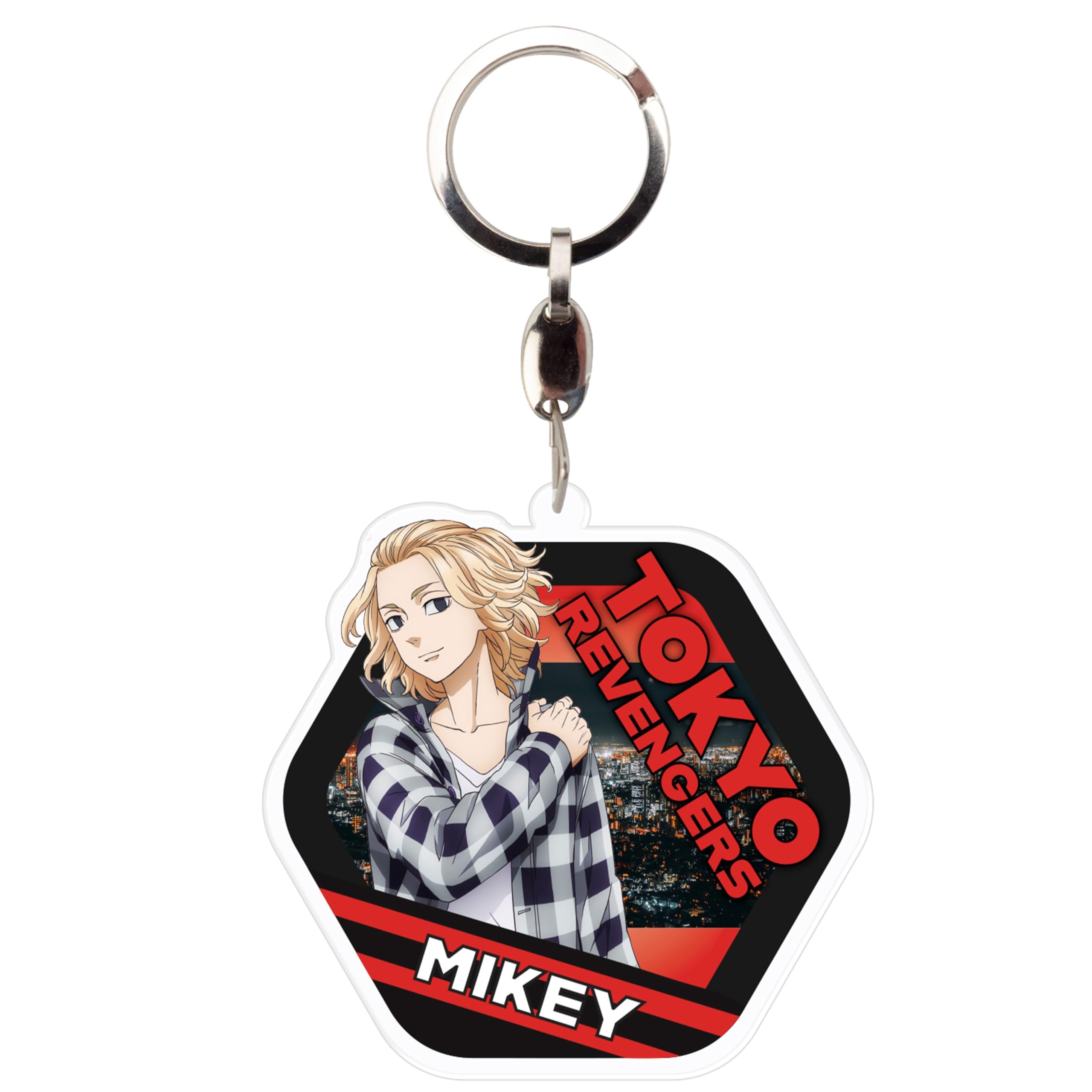 Amazon.com: ABYSTYLE Tokyo Revengers Mikey Acrylic Keychain 1.77" x 1. ...