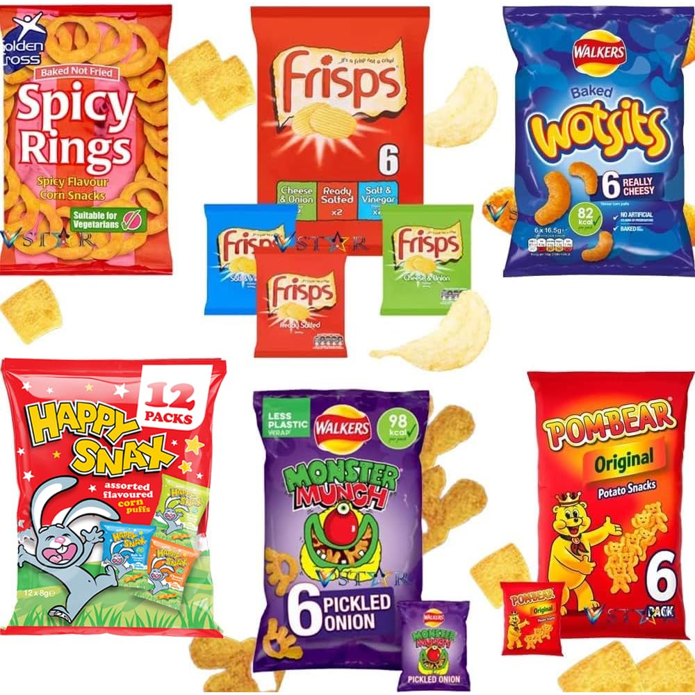 Walkers Wotsits,Monster Munch,Frisps,Pom-Bear,Happy Snax,Spicy Rings ...