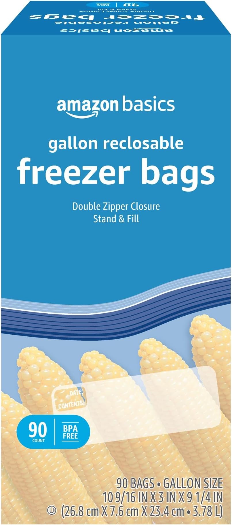 Amazon.com: Ziploc Quart Food Storage Freezer Bags, Stay Open Design ...