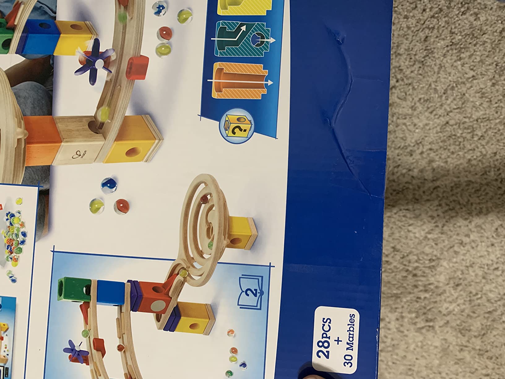$7/mo - Finance Hape Quadrilla Race to the Finish Marble Run Blocks ...