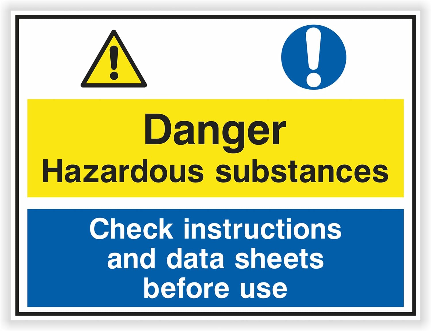 Amazon.com - 1x Safety Hazardous Substances Check Instructions - Car ...