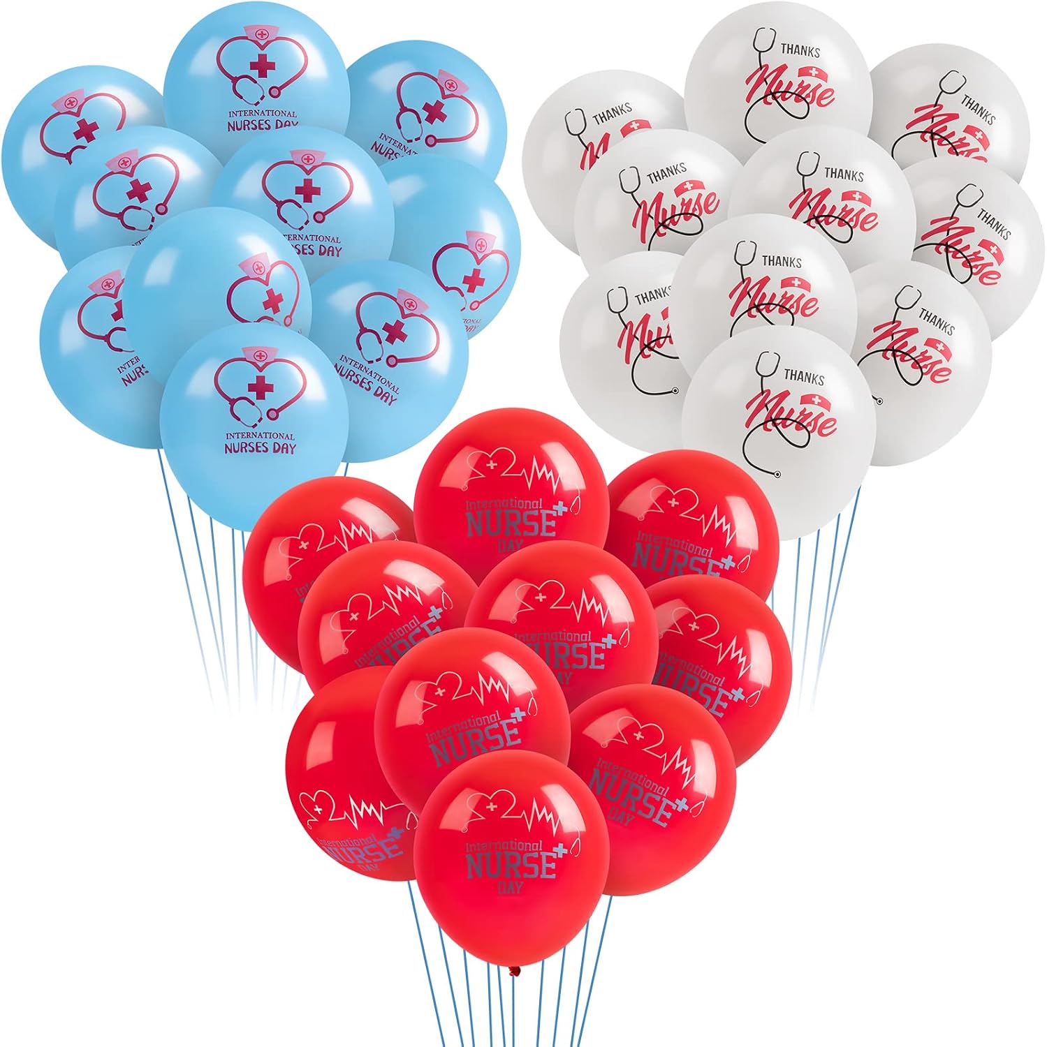 Amazon.com: Nurse Balloons - Nurses Rn Balloons - 30 Pcs Nurses Week ...