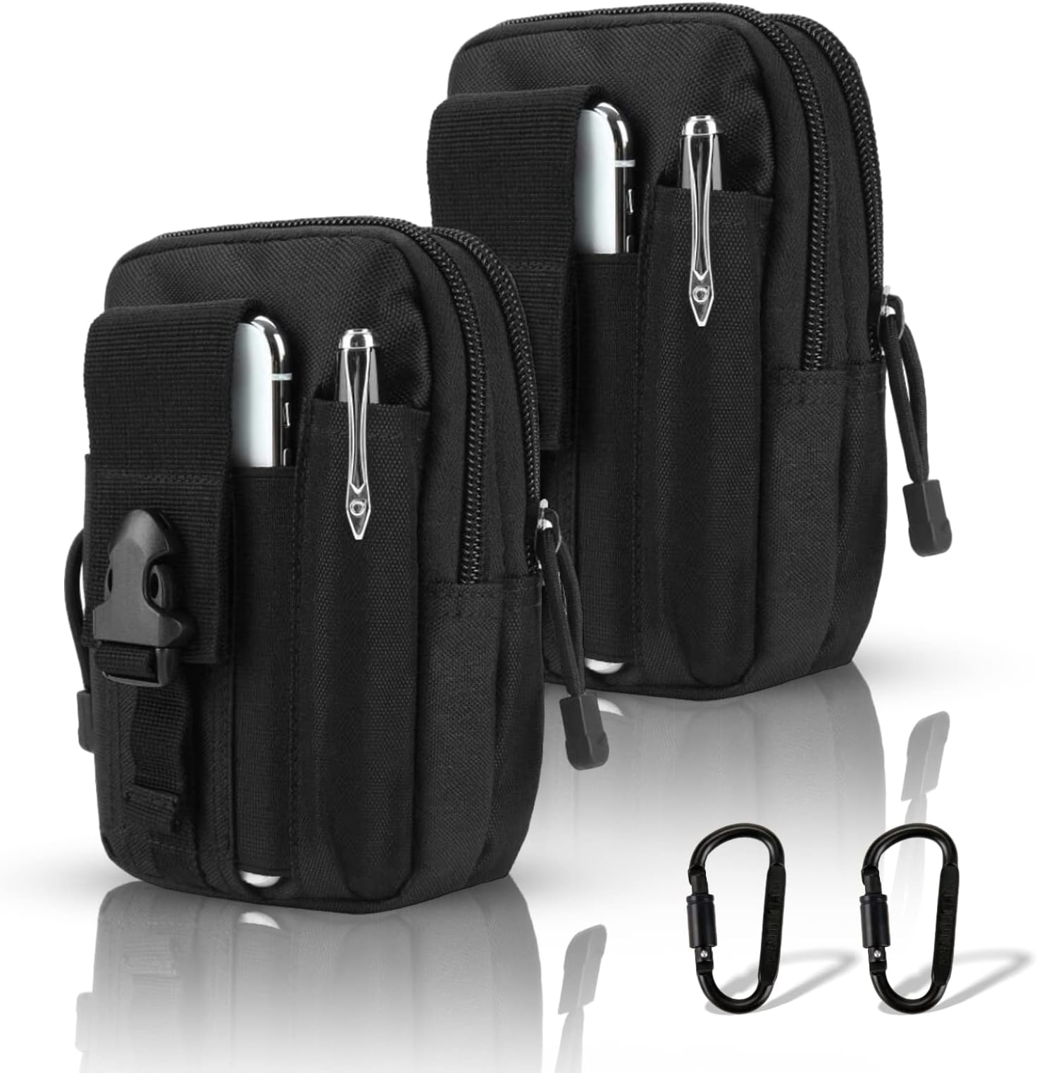 Amazon.com: OneTigris MOLLE EDC Pouch (Black-A/Black Stitches) : Sports ...