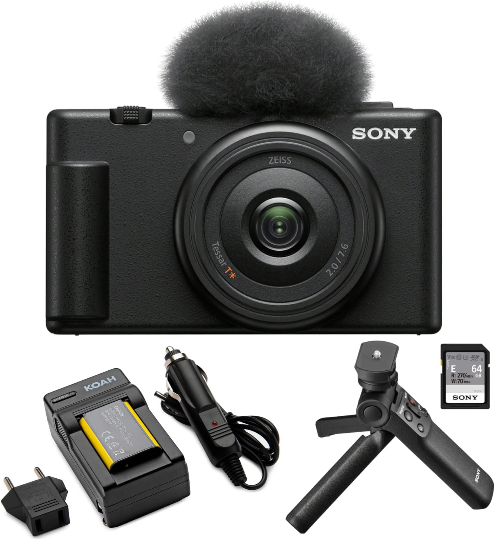 Amazon.com : Sony ZV-1F Vlog Camera for Content Creators and Vloggers ...
