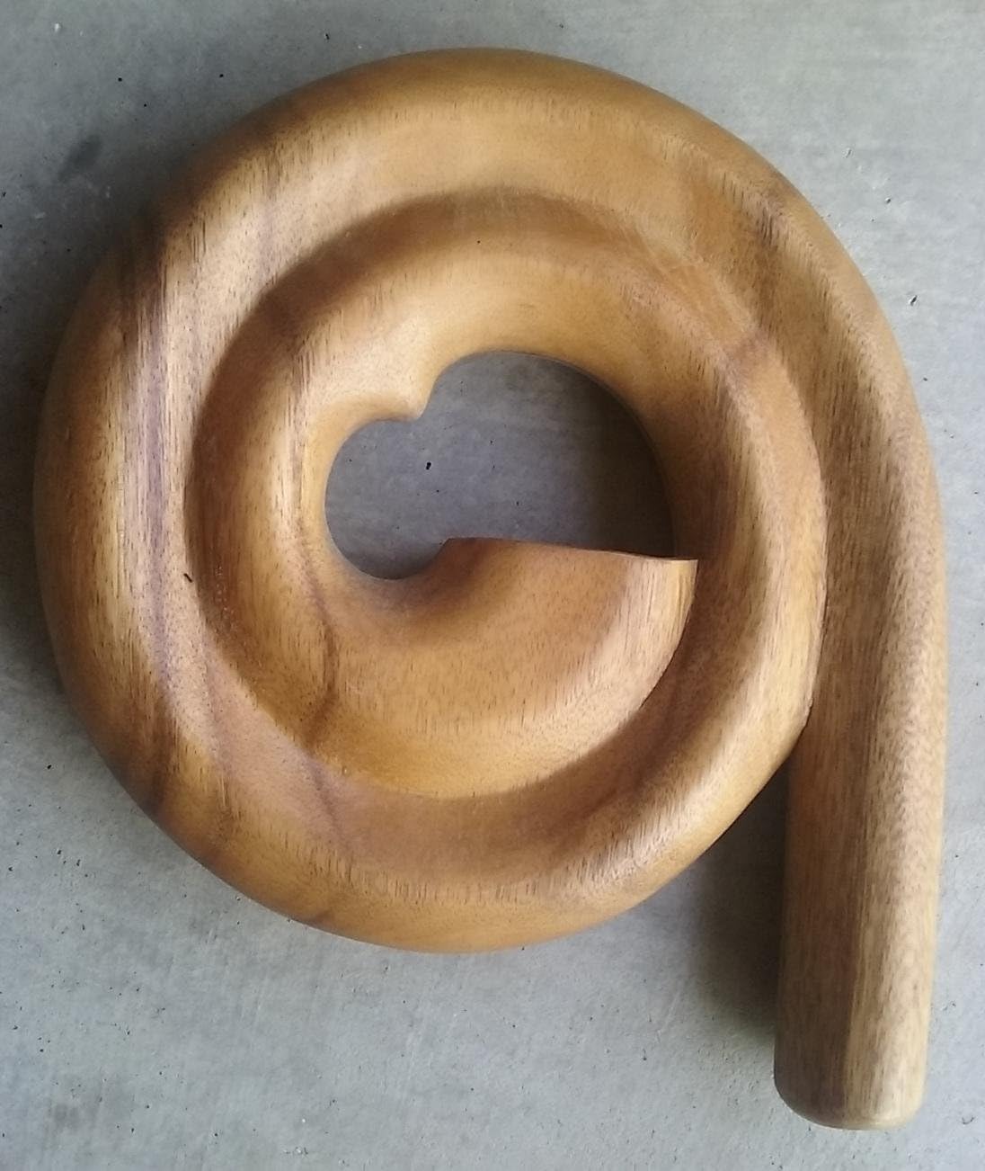 Amazon.com: Unique! Travel Snail Spiral Didgeridoo Hand-carved Wooden ...