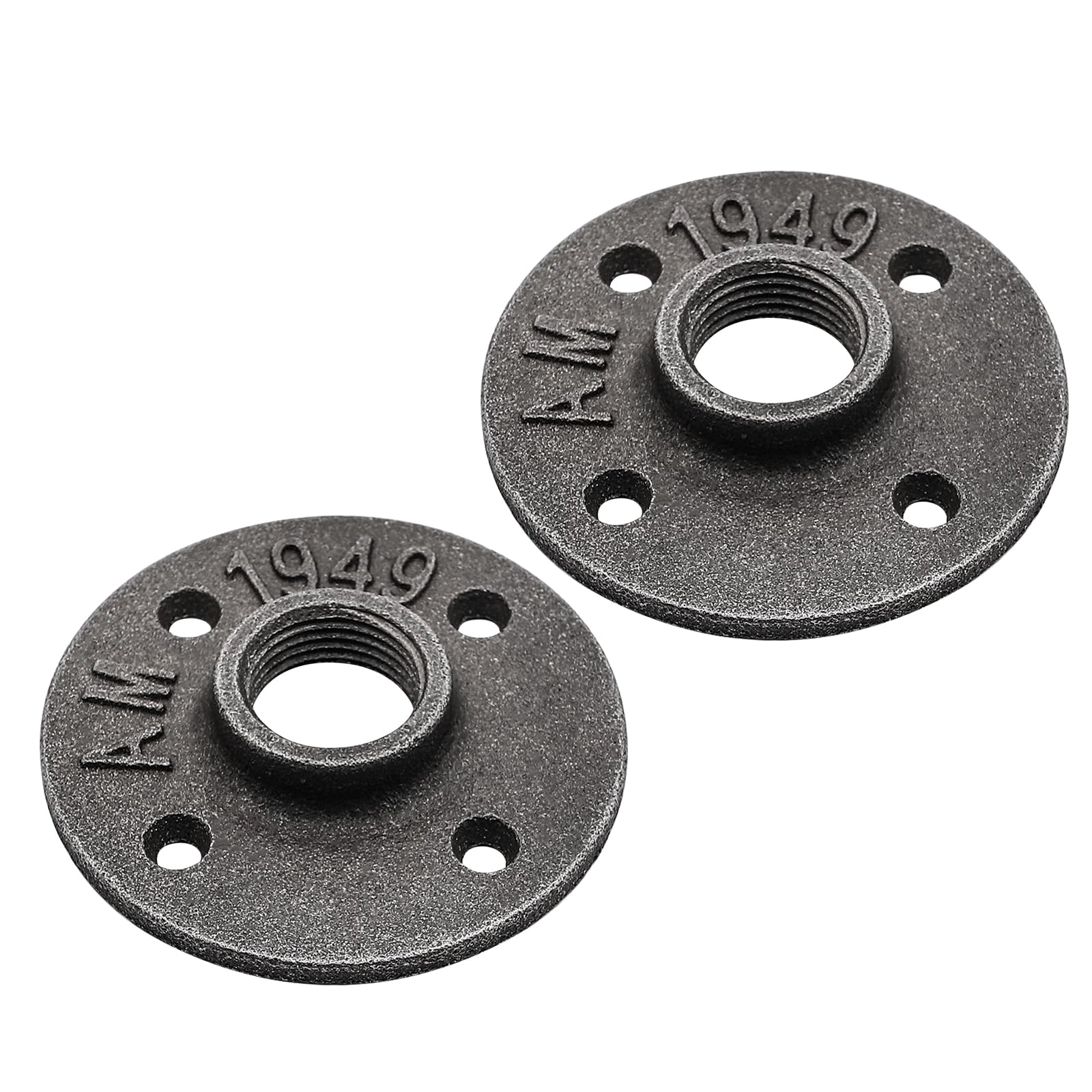 Snapklik.com : 3/4" Floor Flange -Home Expert 10 Pack Malleable Cast ...