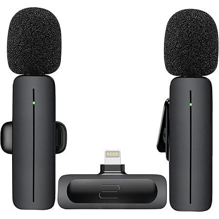 Amazon.com: Kopdkes 2 Pack Wireless Lavalier Microphone for iPhone iPad ...