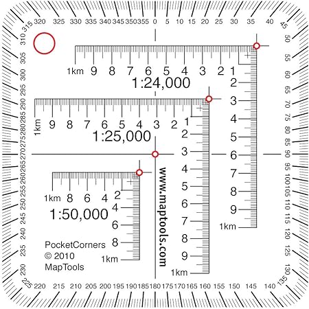 Amazon.com: MapTools Pocket Sized UTM Corner Rulers : Office Products
